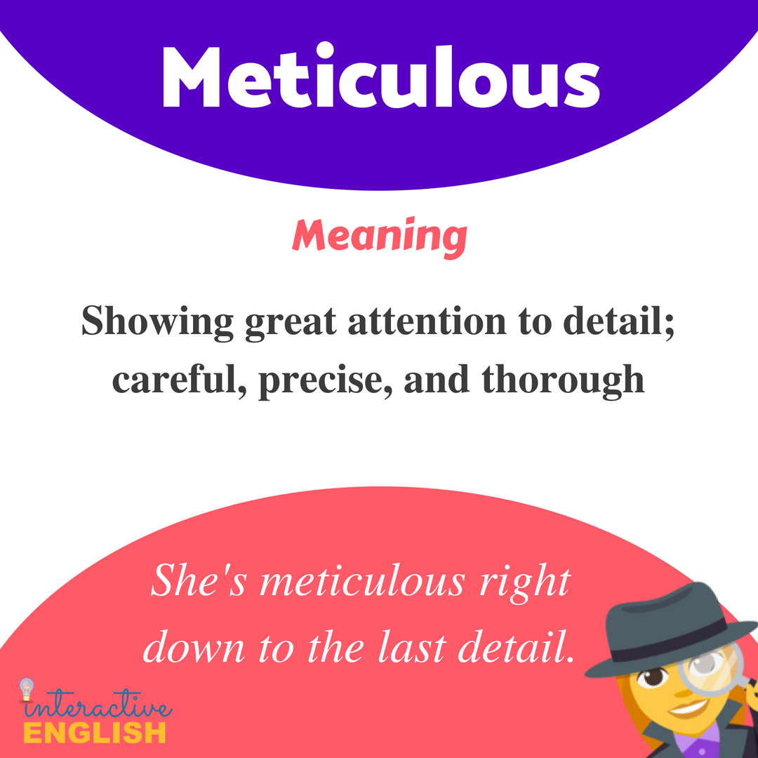 Meticulous Definition
