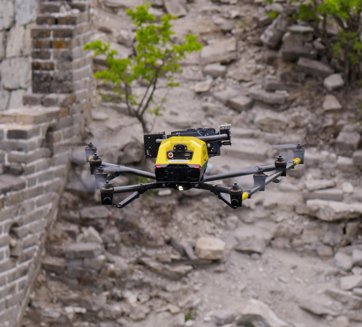 Intel Falcon 8+ drones capture high-res images of the crumbling Jiankou ...