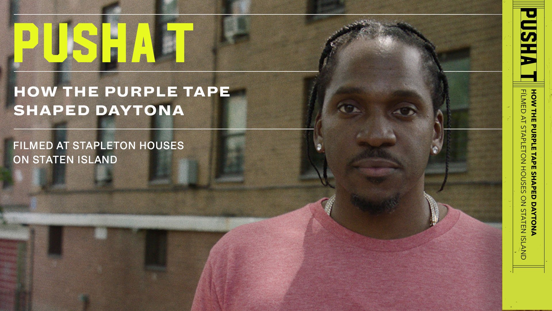 Jayson on Twitter: "I took Pusha T to the Stapleton Houses in Staten Island to talk Daytona, Wu ...