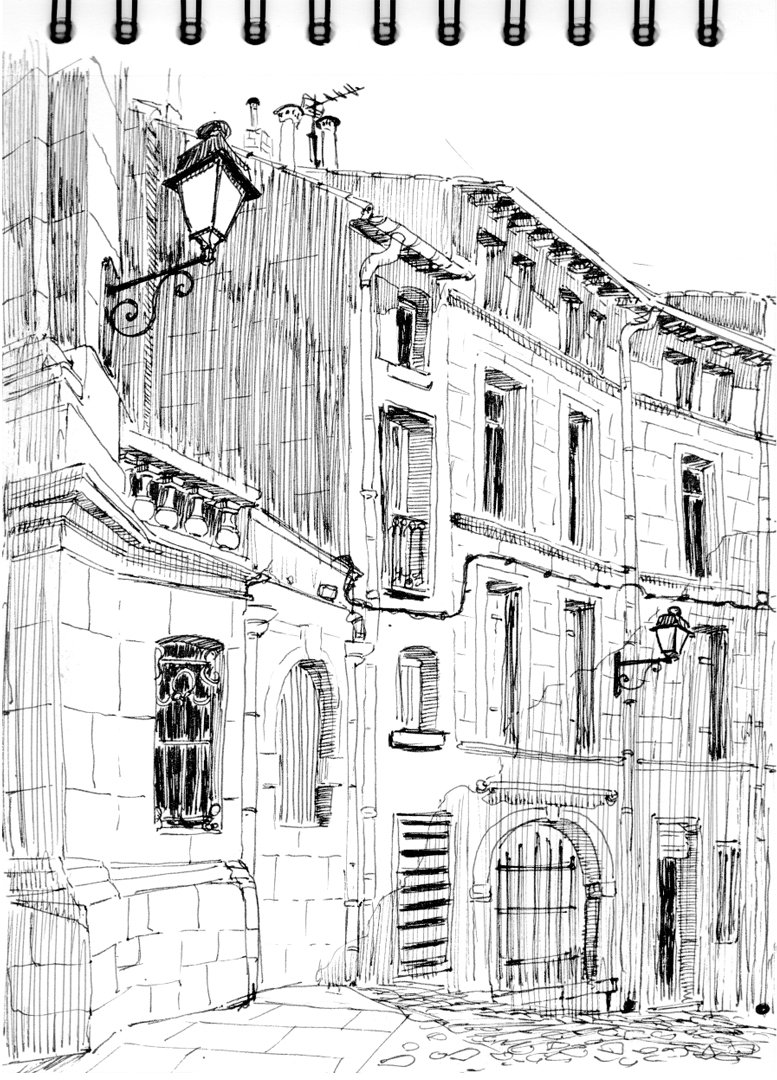 「Sketches from the outside (featuring the rain, again) 」Marcel Mosqiの漫画