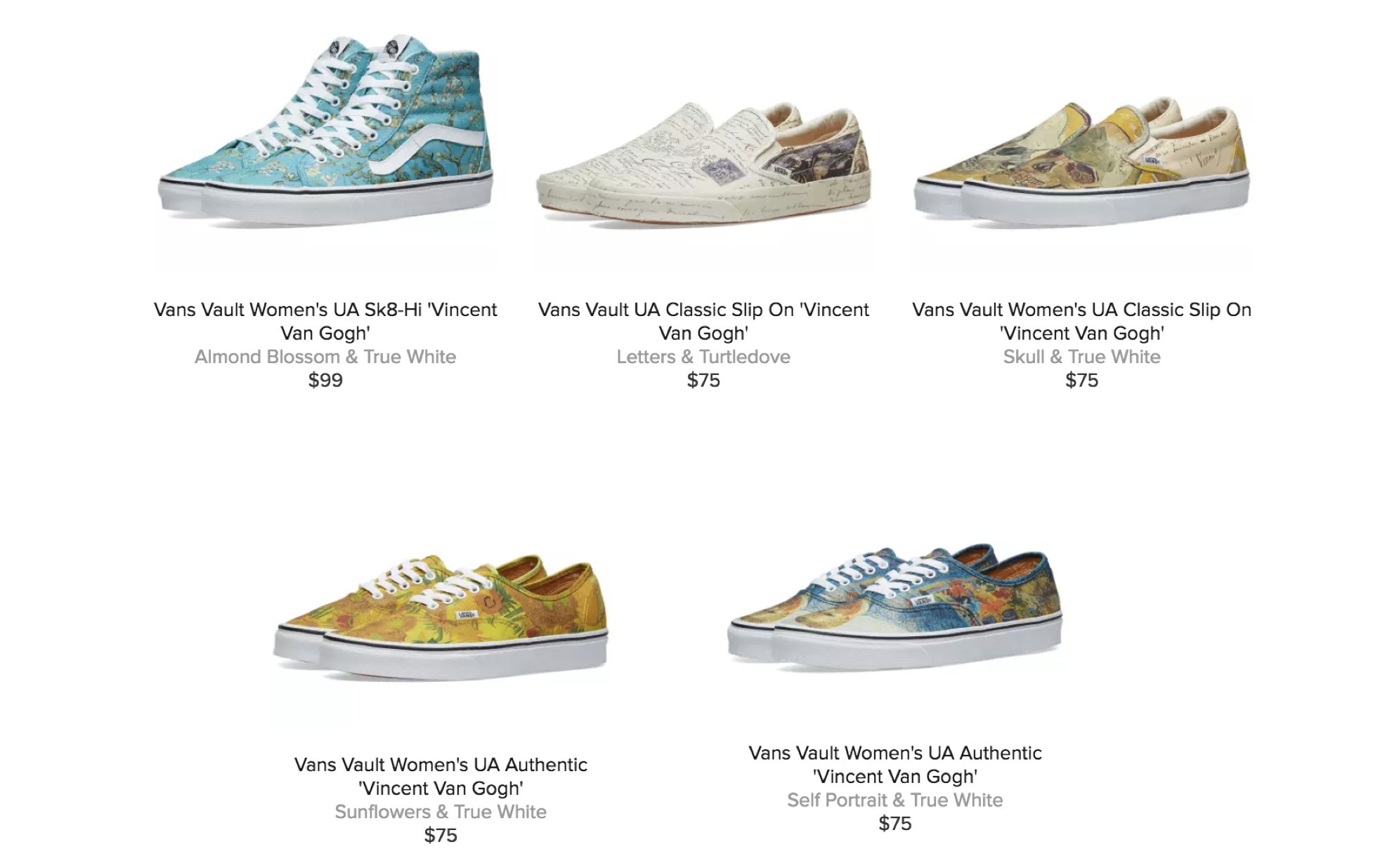 The Van Gogh Museum And Vans Collaborate On A Wearable Collection Of ...