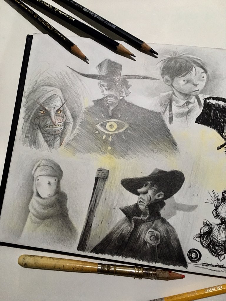 「sketchbook pencil studies! I've been doing a lot of these la」Eduardo ...