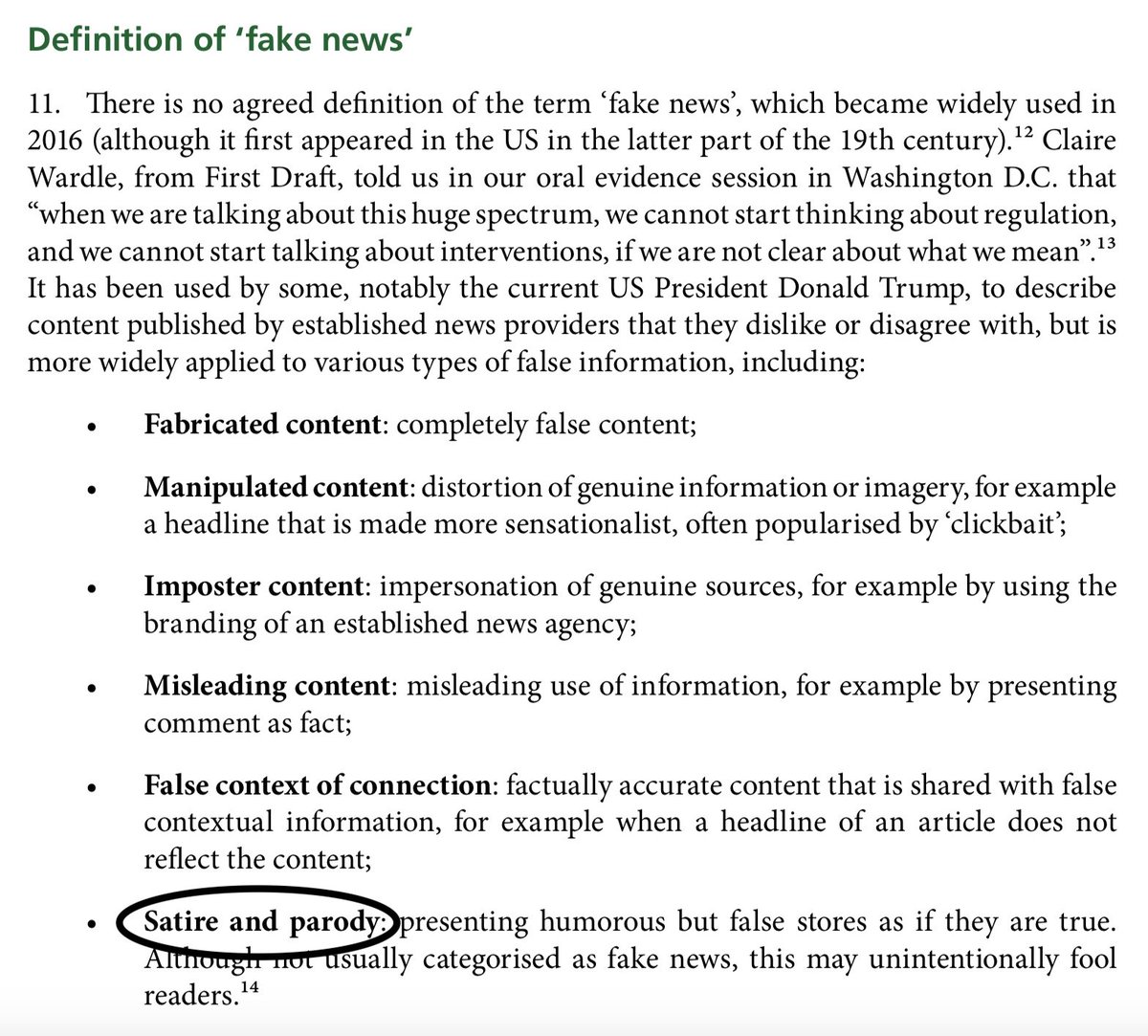 Social Satire Example