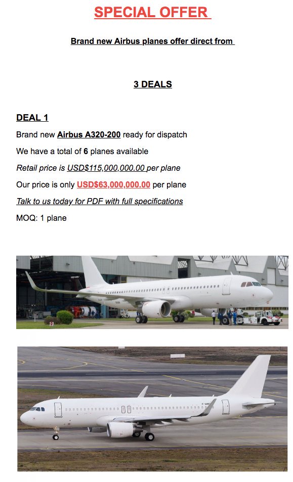 airbus a320 price used