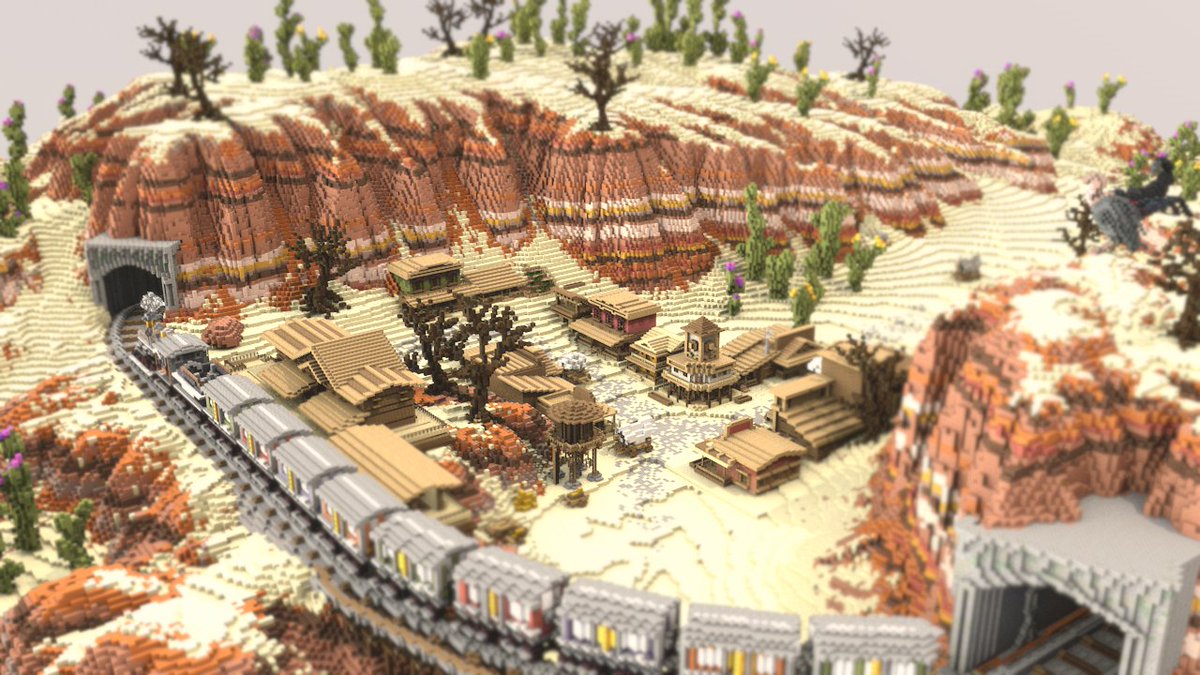 Minecraft Western Town Layout