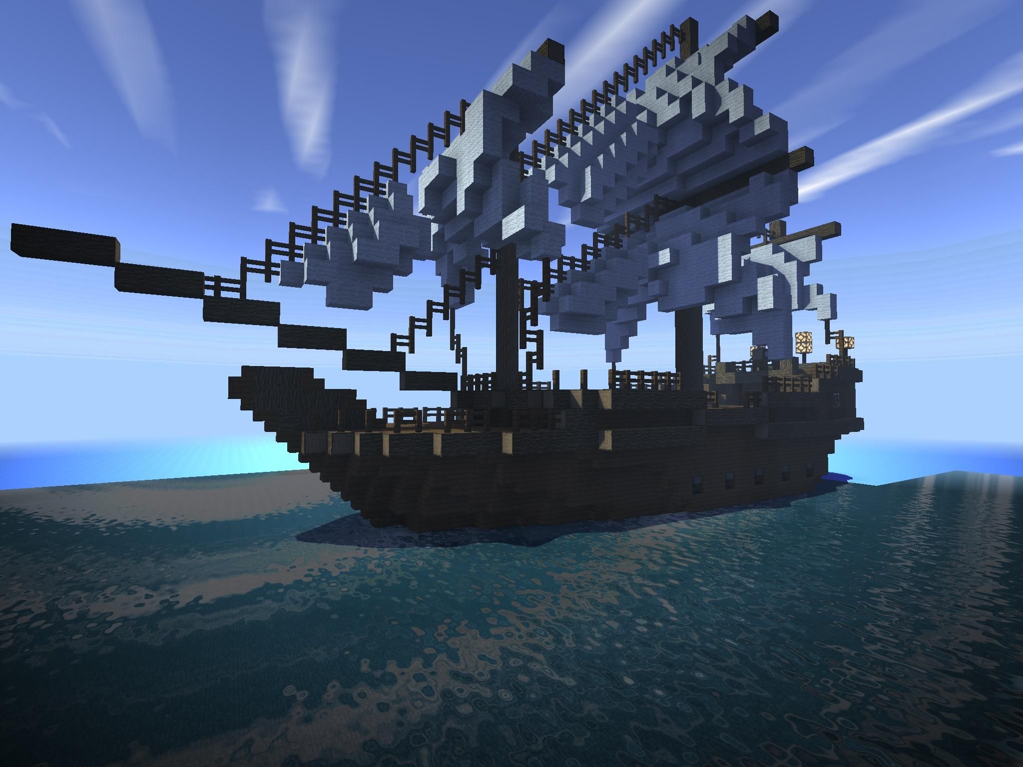 Minecraft Pirate Ship Schematic