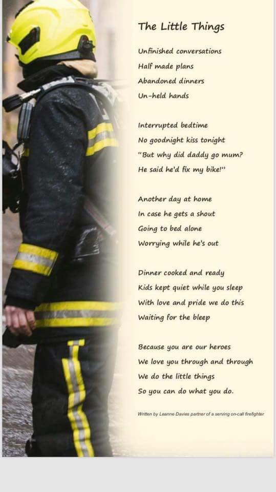 Firefighters Wife Poem