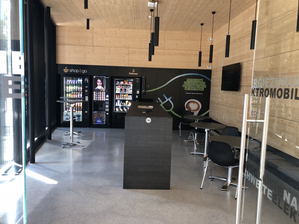 Tesla Lounge in Kettleman, CA. 40 Super Chargers and the nicest ...