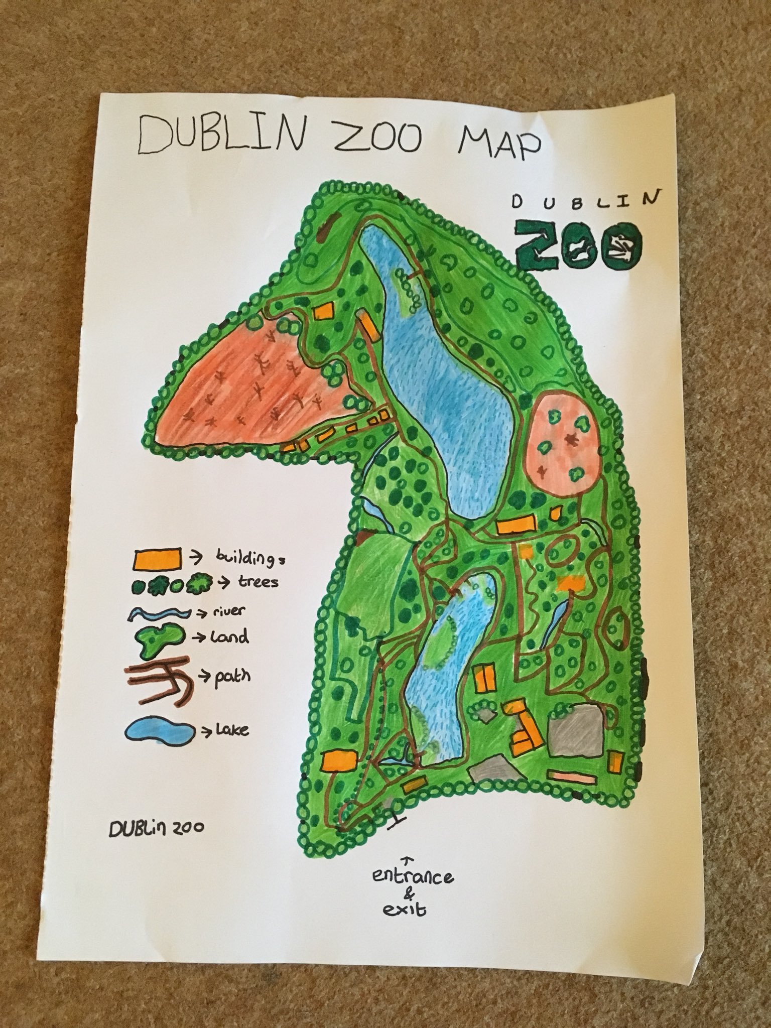 Dublin Zoo Map