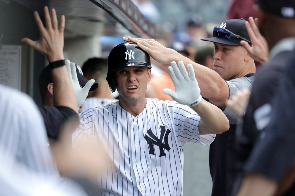 The Yankees first 6 batters Sunday all scored, capped off by Greg Bird ...