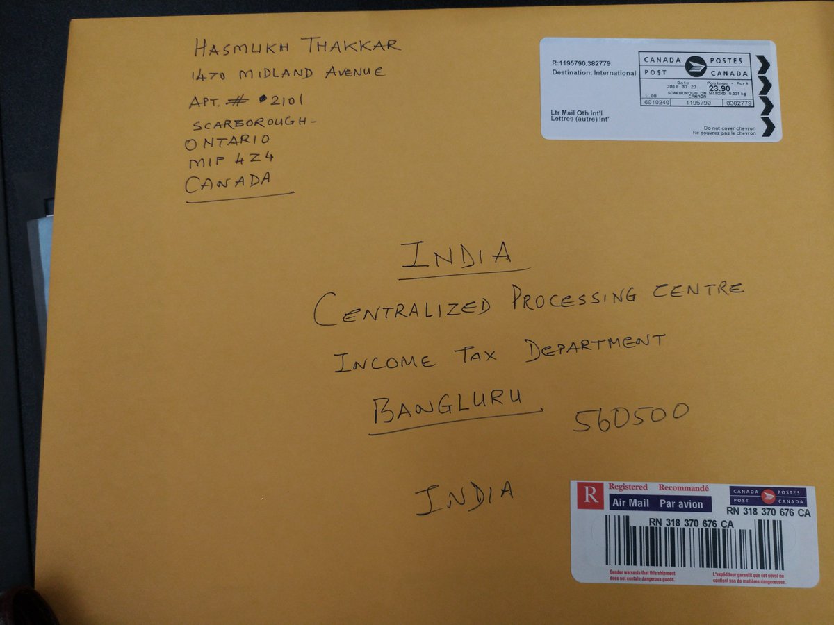 Registered Post Envelope