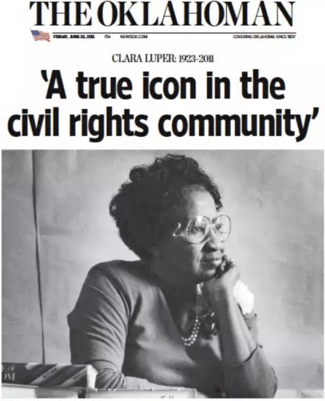 1958, youth council in ok city, led by clara luper, began sit-ins to ...