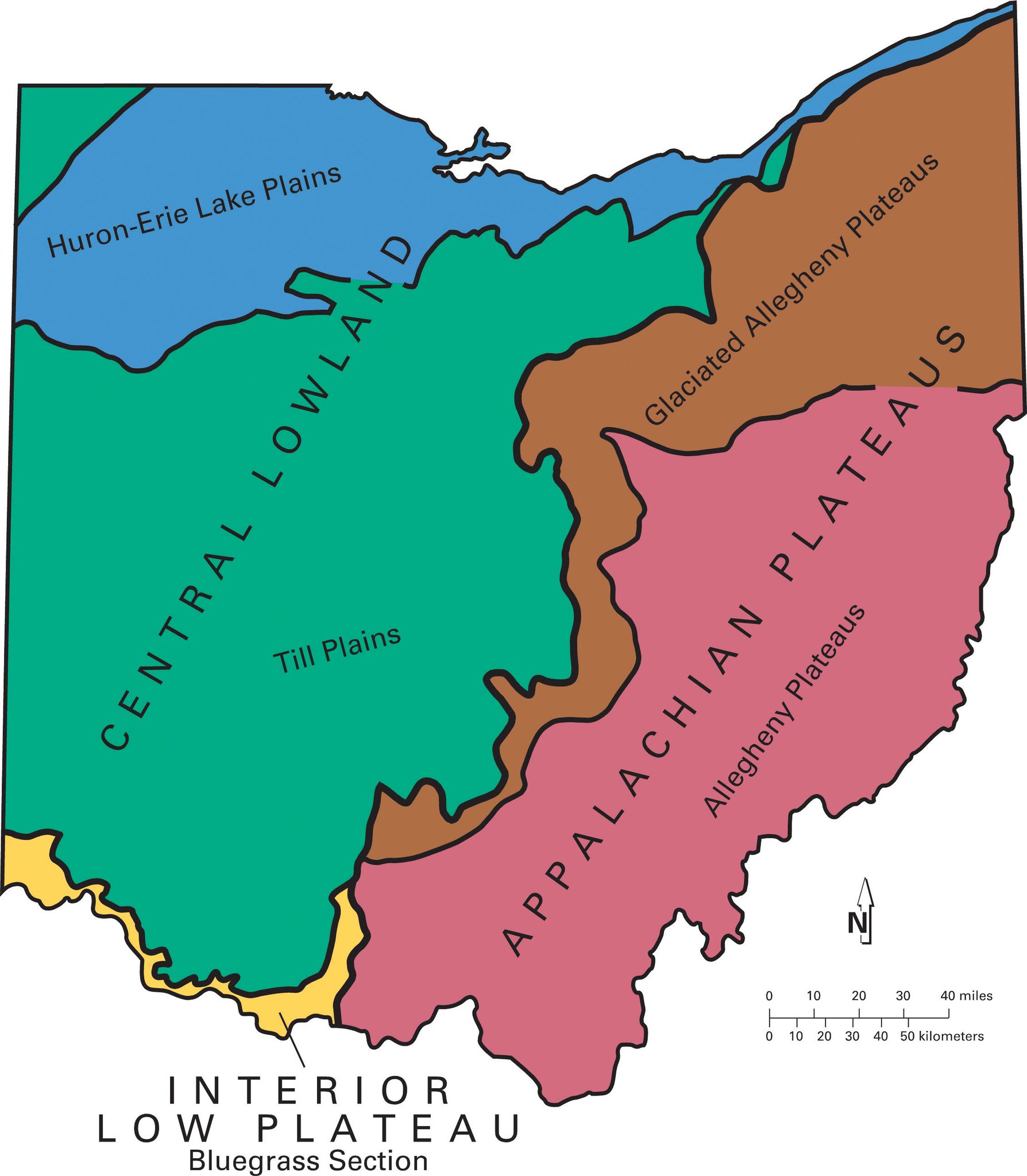 Central Lowlands Map