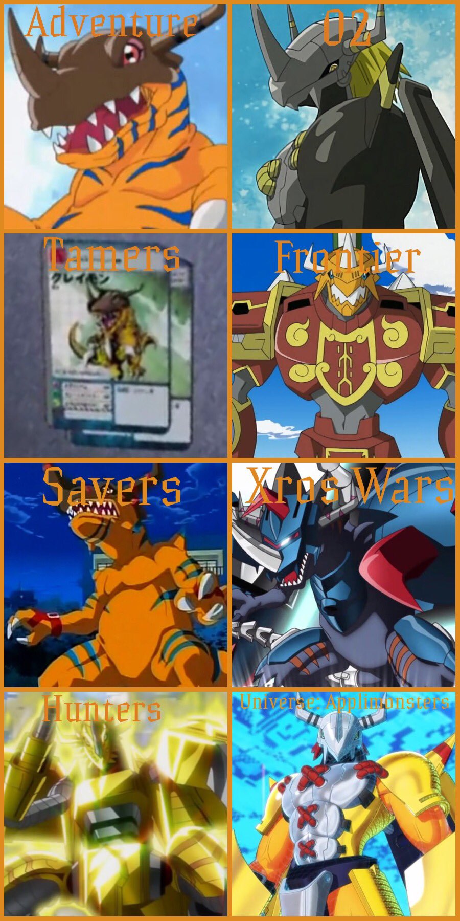 Digimon Greymon Family