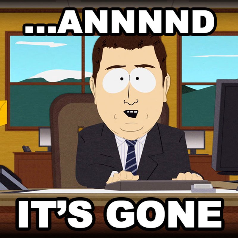 South Park Meme And Its Gone