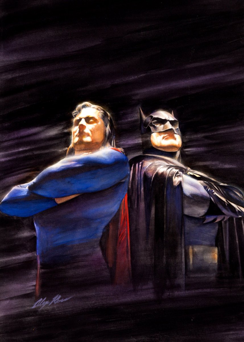 Superman & Batman by Alex Ross | Alex ross, Batman and superman, Batman ...