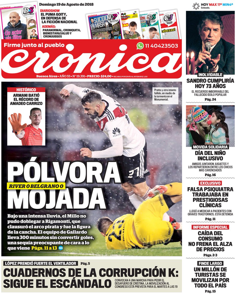 Diario Crónica On Twitter La Portada De Abrazodegol Es De