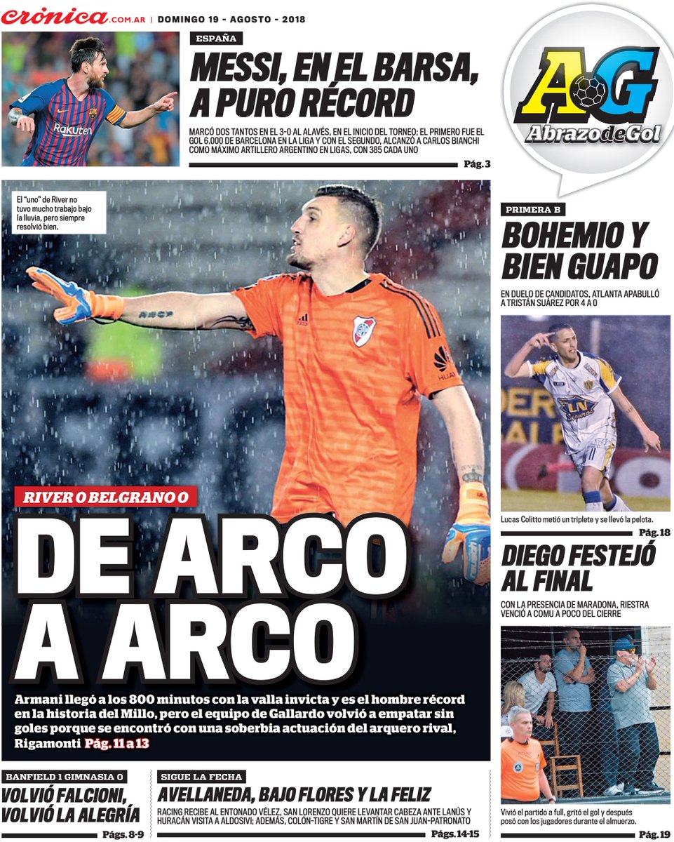 Diario Crónica On Twitter La Portada De Abrazodegol Es De