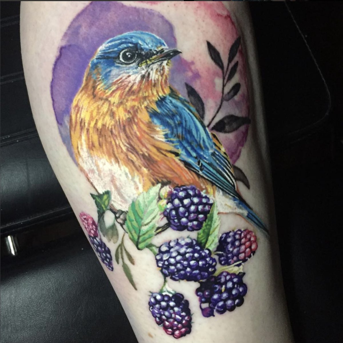 Blue Bird Tattoo Realistic