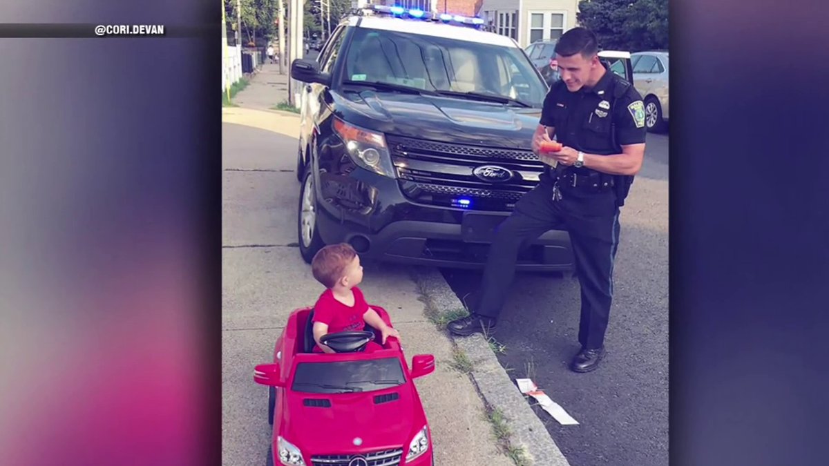 Police Officers Giving A Ticket
