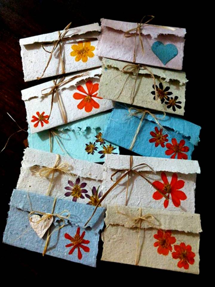 Como Hacer Tarjetas En Papel Reciclado