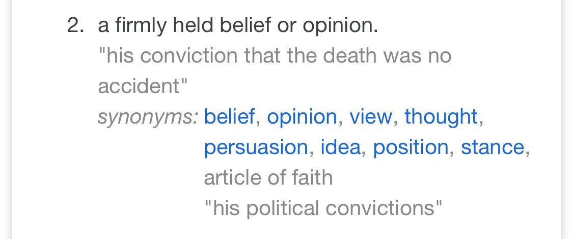 Conviction Definition