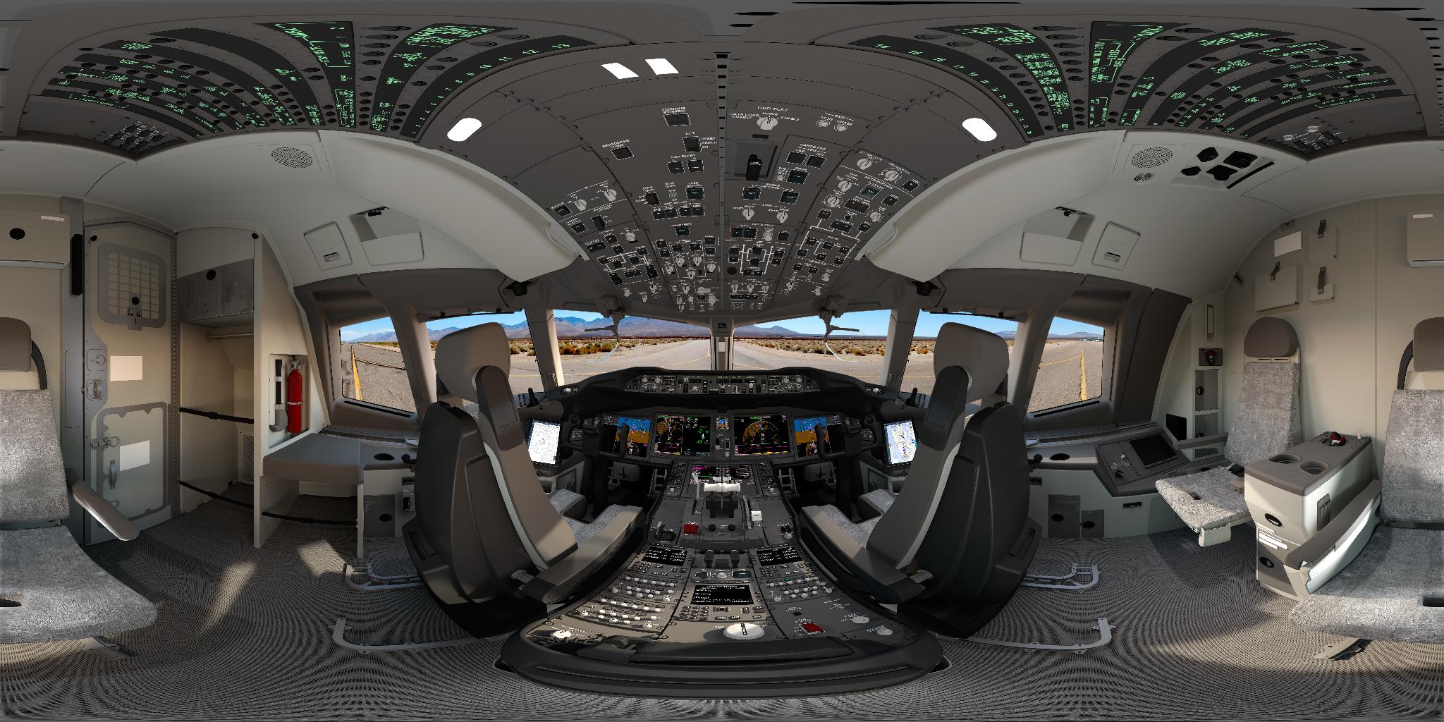 Boeing 777 Cockpit