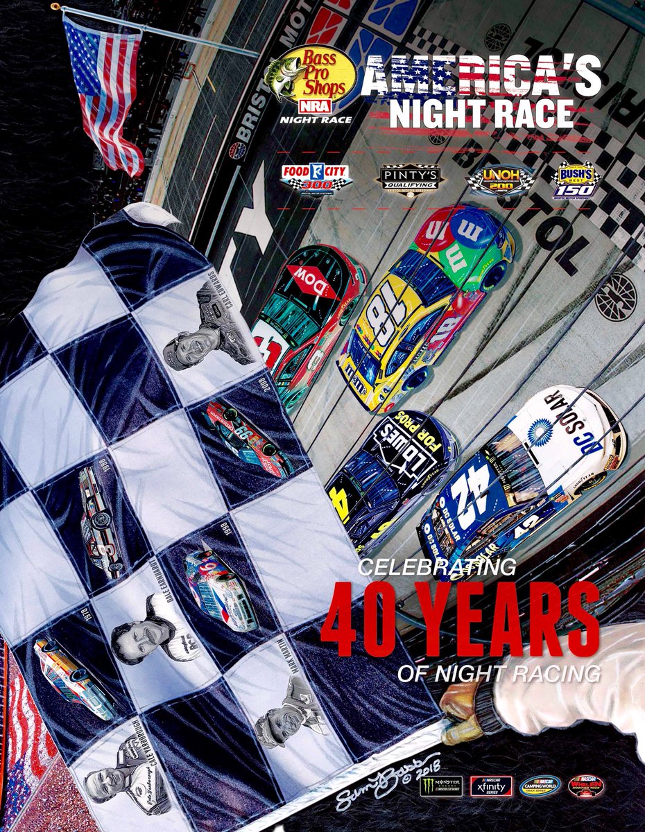 Sam Bass' newest artwork celebrating 40 years of the Bristol Night Race ...