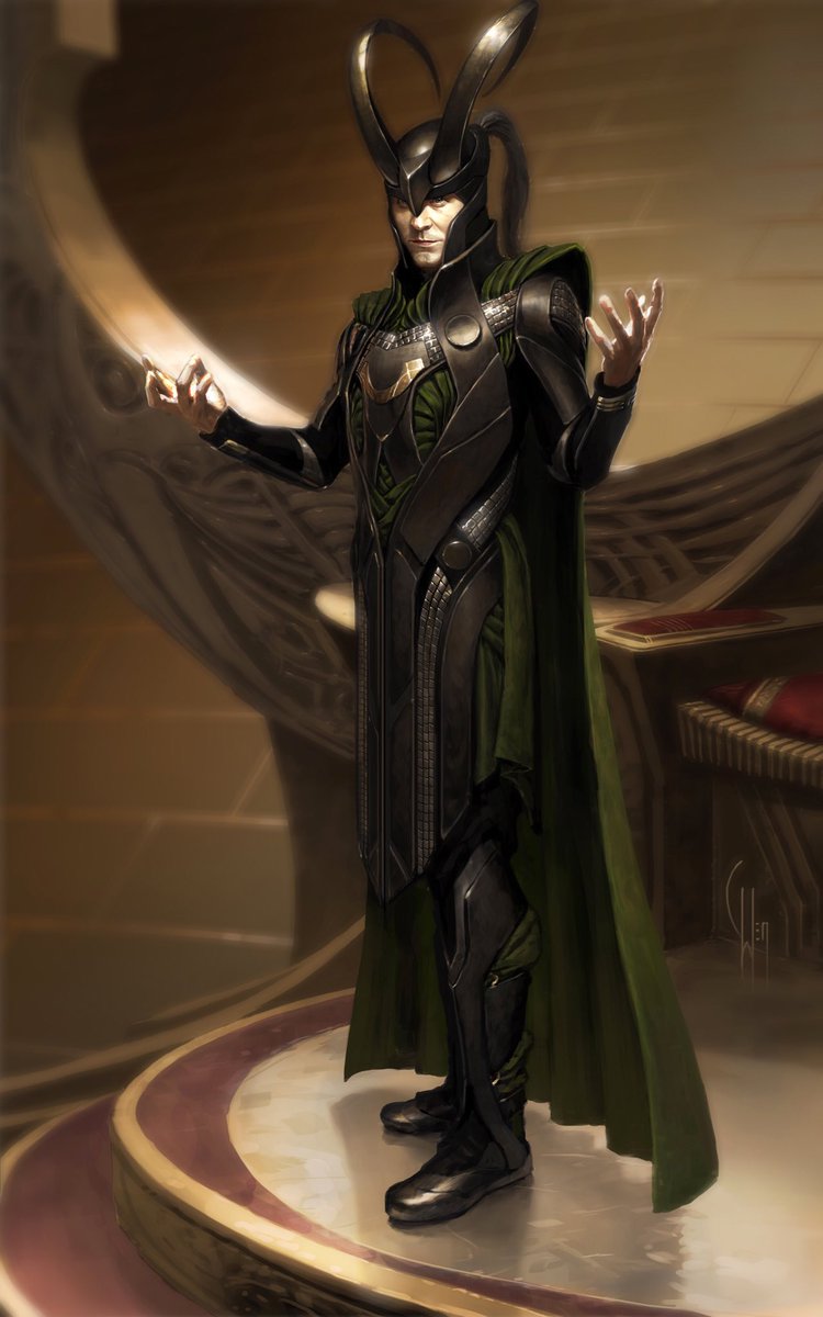 Charlie Wen, "Designing Tom Hiddleston as Loki (armor version ...