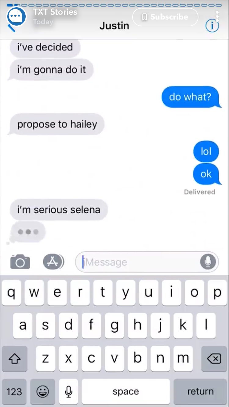 Justin Bieber Text Messages