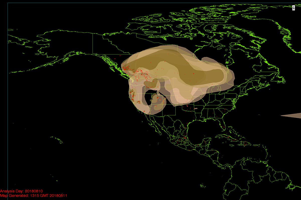 The main source region for the smoke over the Upper Midwest is located ...