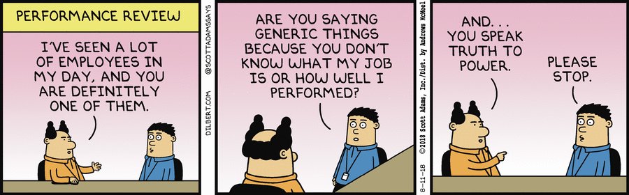 Performance Review Dilbert