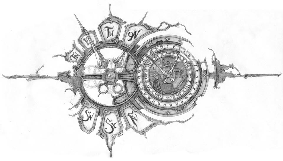 Steampunk Clock Tattoo