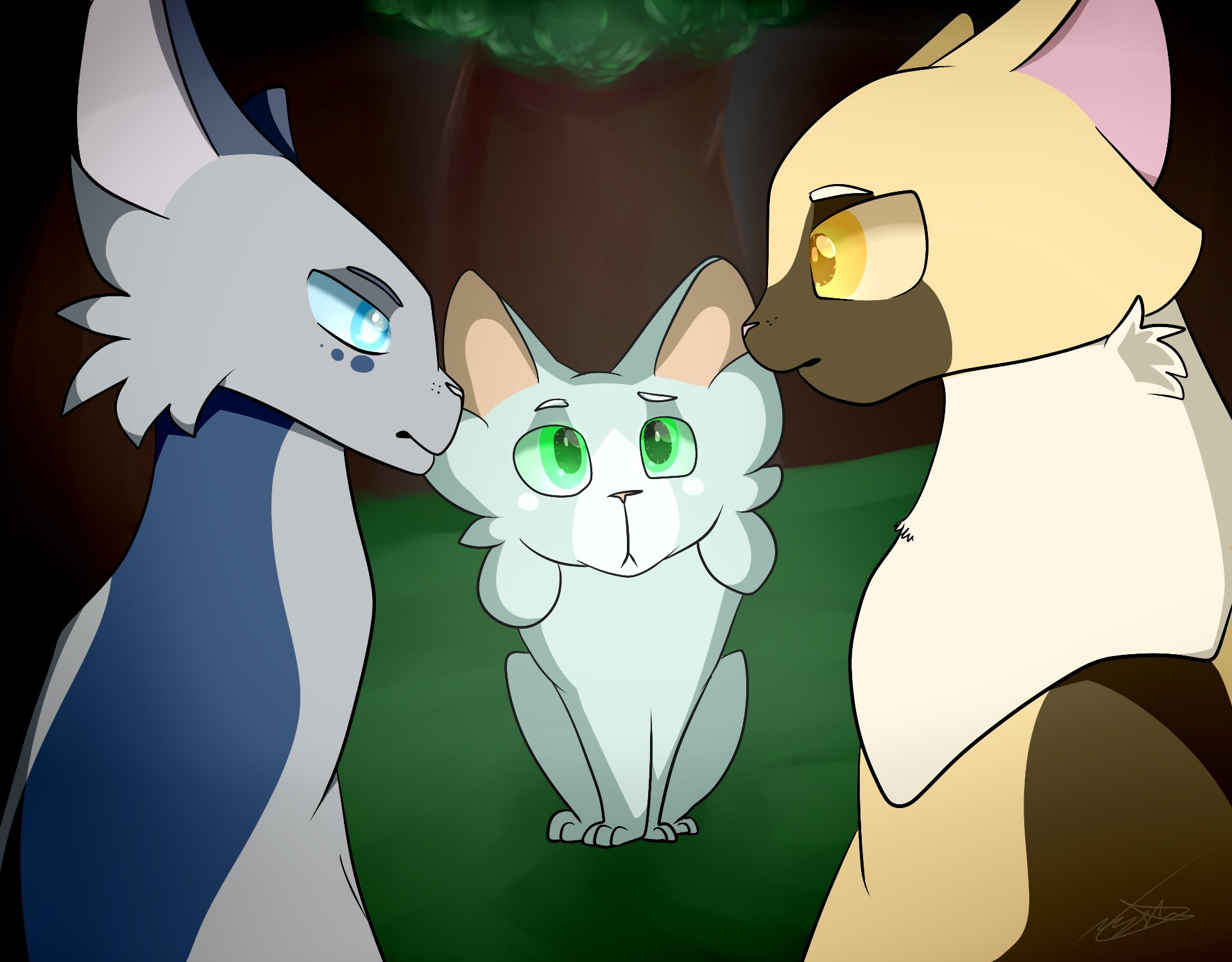 Warrior Cats Jayfeather Lionblaze And Dovewing