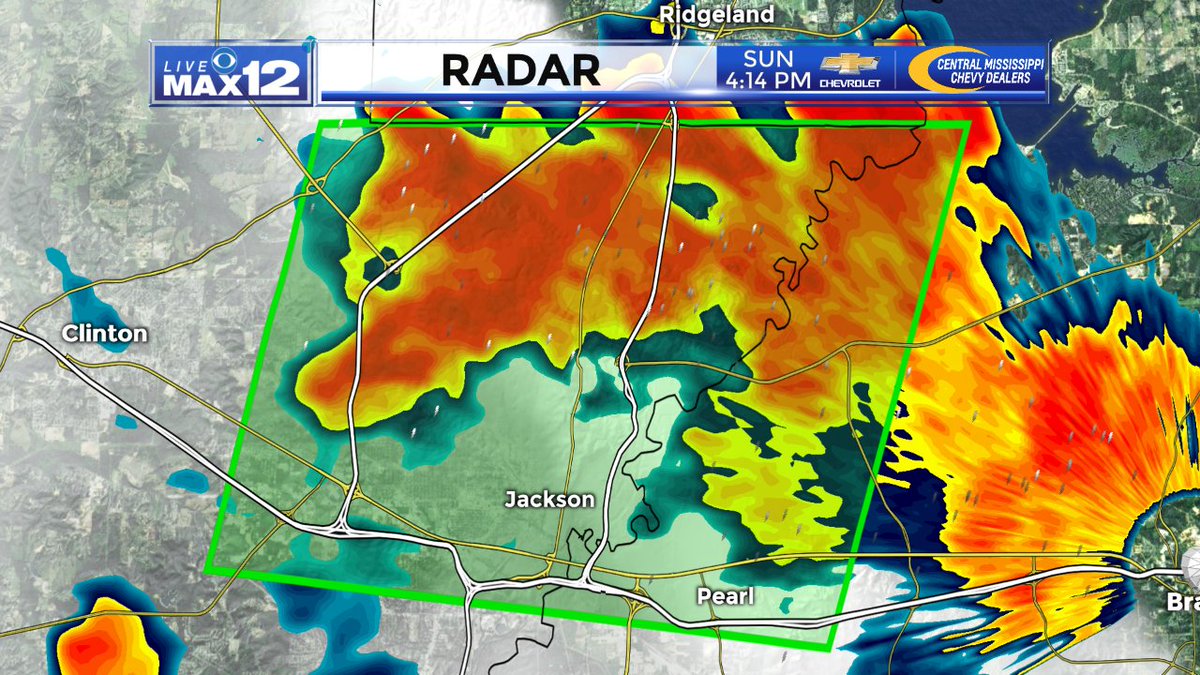 A Flash Flood Warning is in effect for east-central Hinds County & west ...