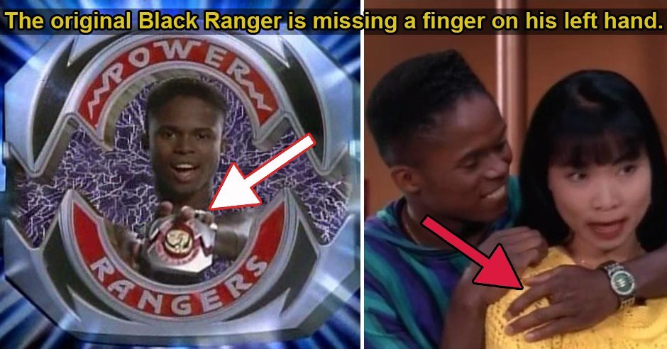 Original Black Power Ranger Missing Finger