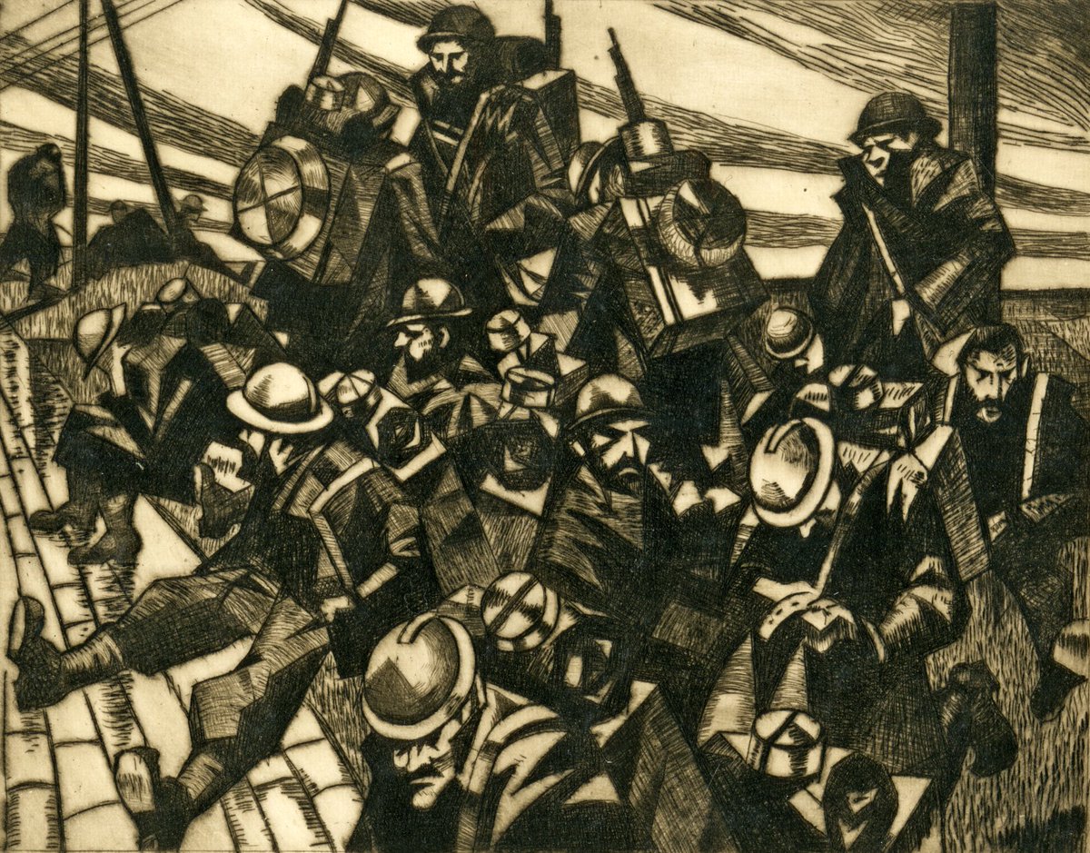 C R W Nevinson was born onthisday in 1889. As an official war artist ...