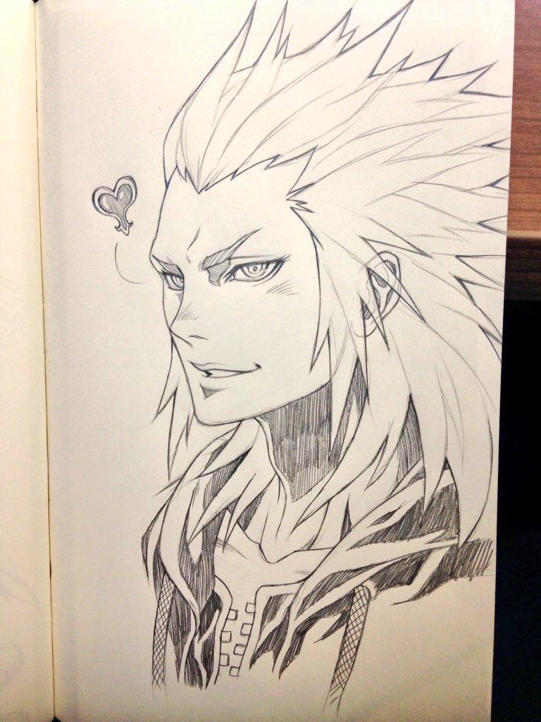 Kingdom Hearts Axel Drawing