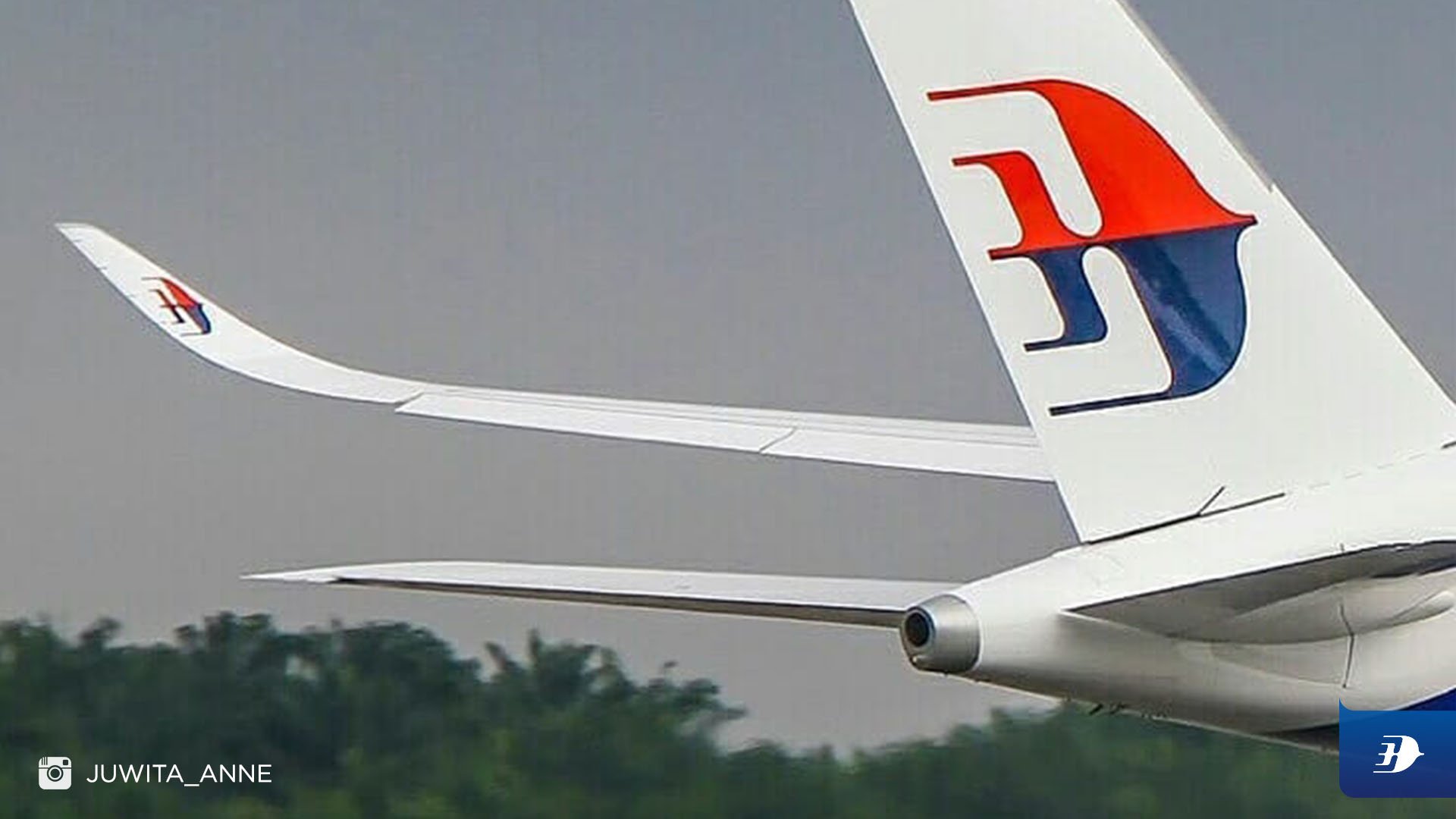 Malaysia Air Tail Fin