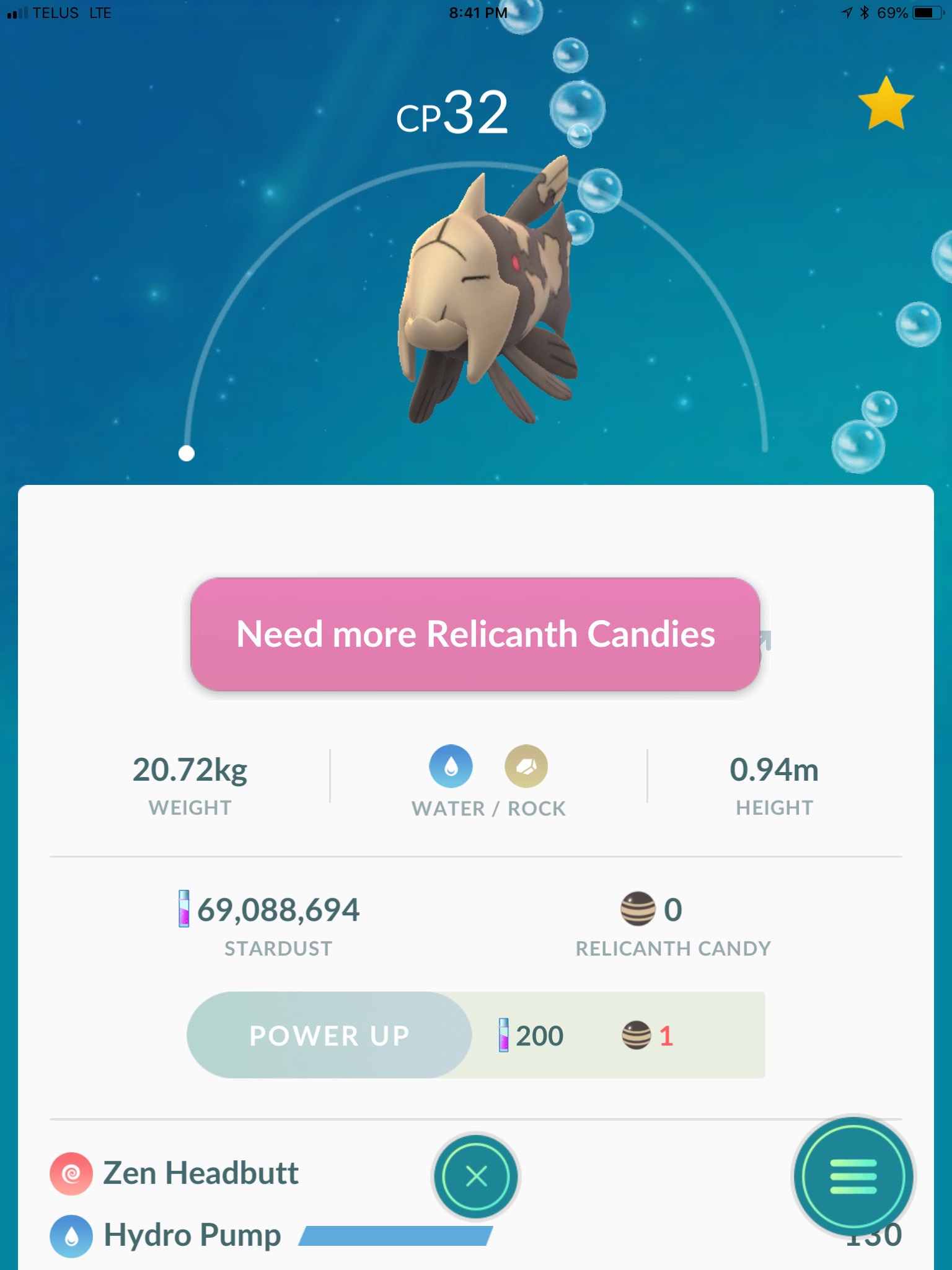 Relicanth Pokemon