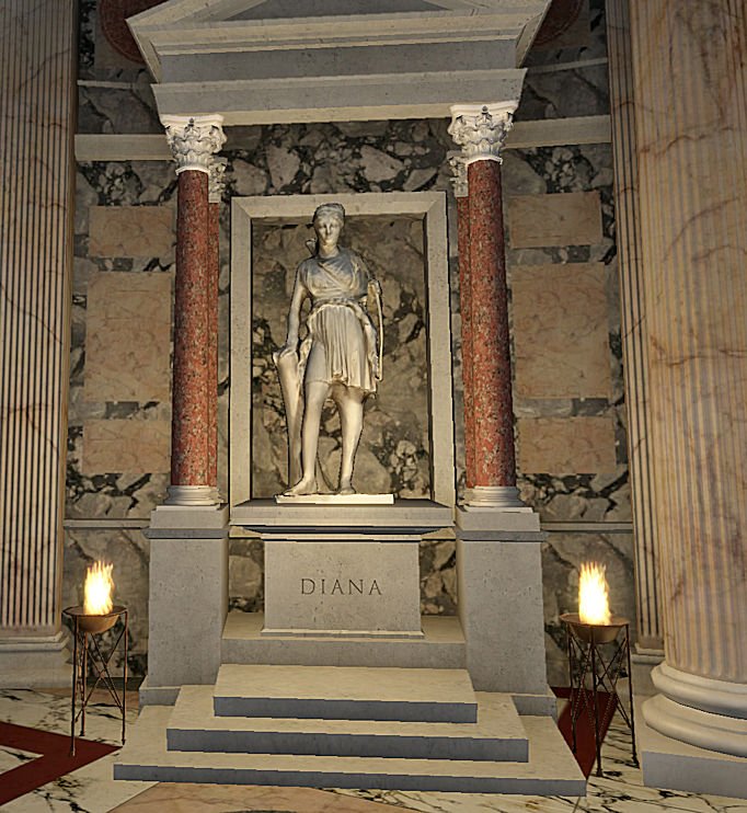 Statues Inside The Pantheon