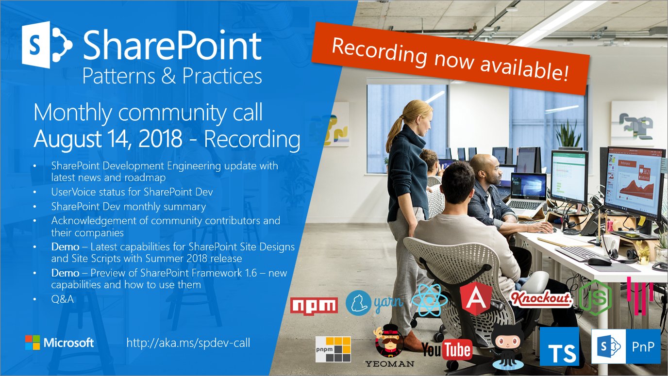 Vesa Juvonen on Twitter: "#SharePoint Development Community monthly community call recording ...