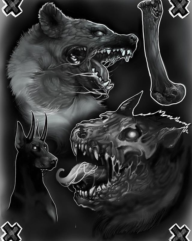 Hellhound Dog Tattoo