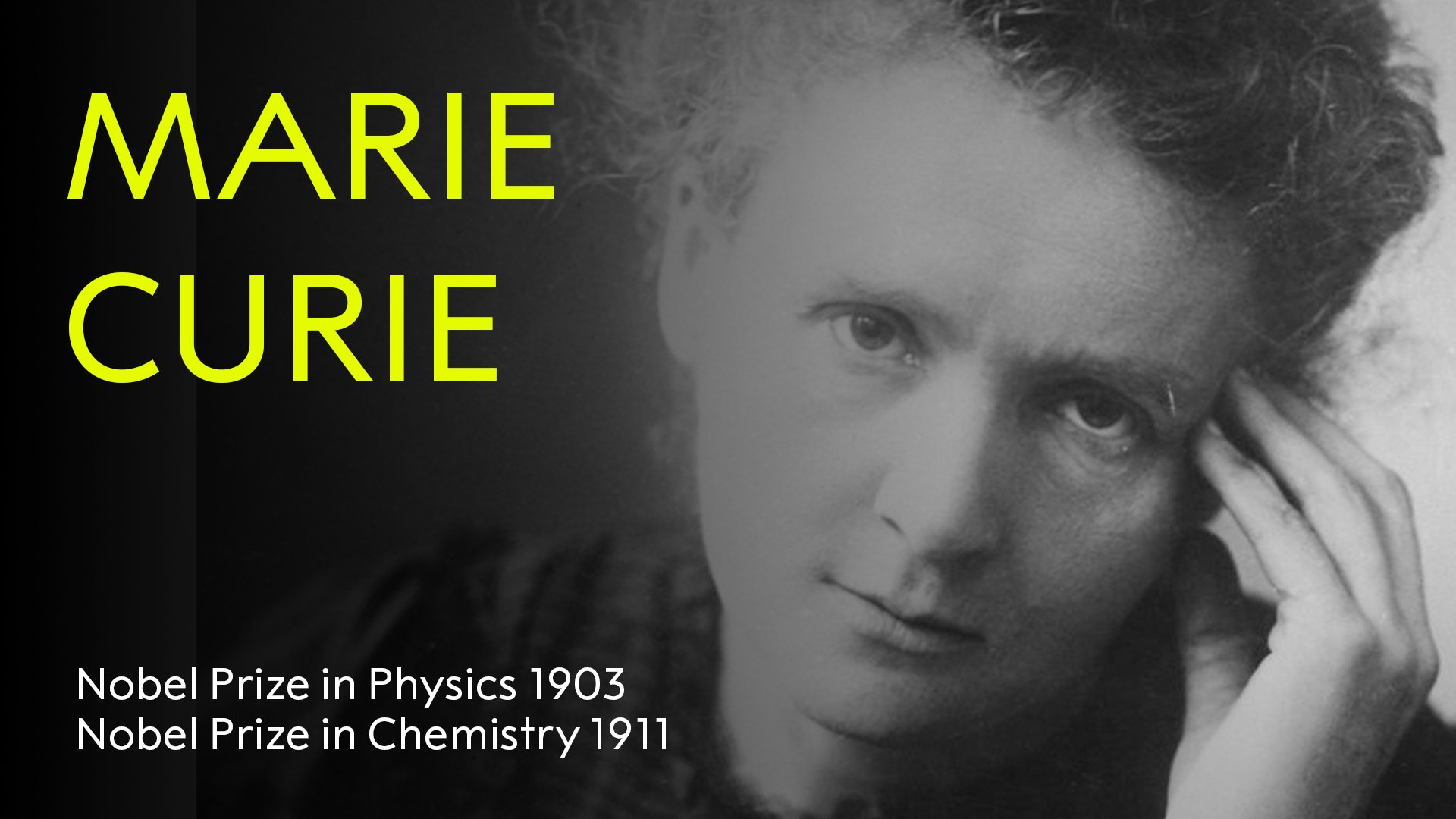 Marie Curie Nobel Prize Portrait