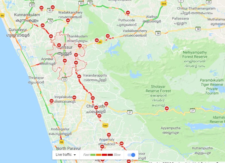 Kerala Road Map