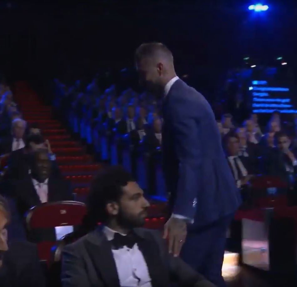 UEFA Best Defender Award: Ramos Picked Award, Tries Greeting Salah But ...