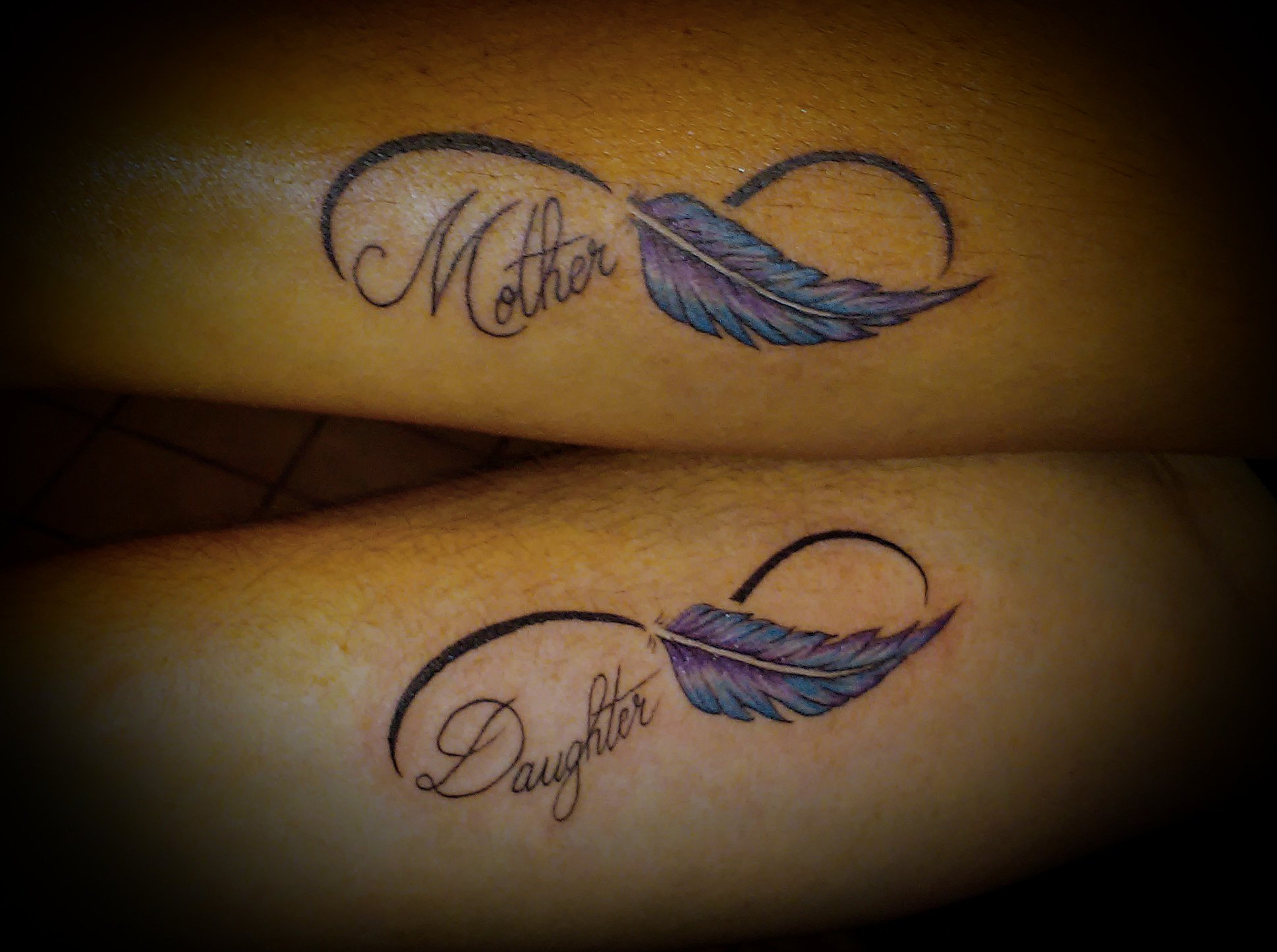 Mother Daughter Infinity Tattoo