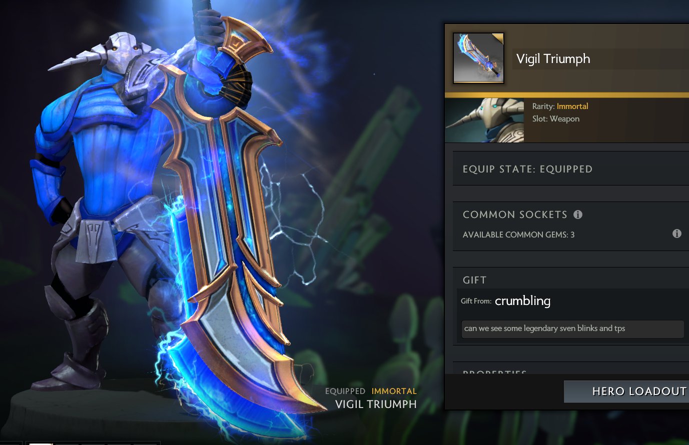 Dota 2 Sven Sword
