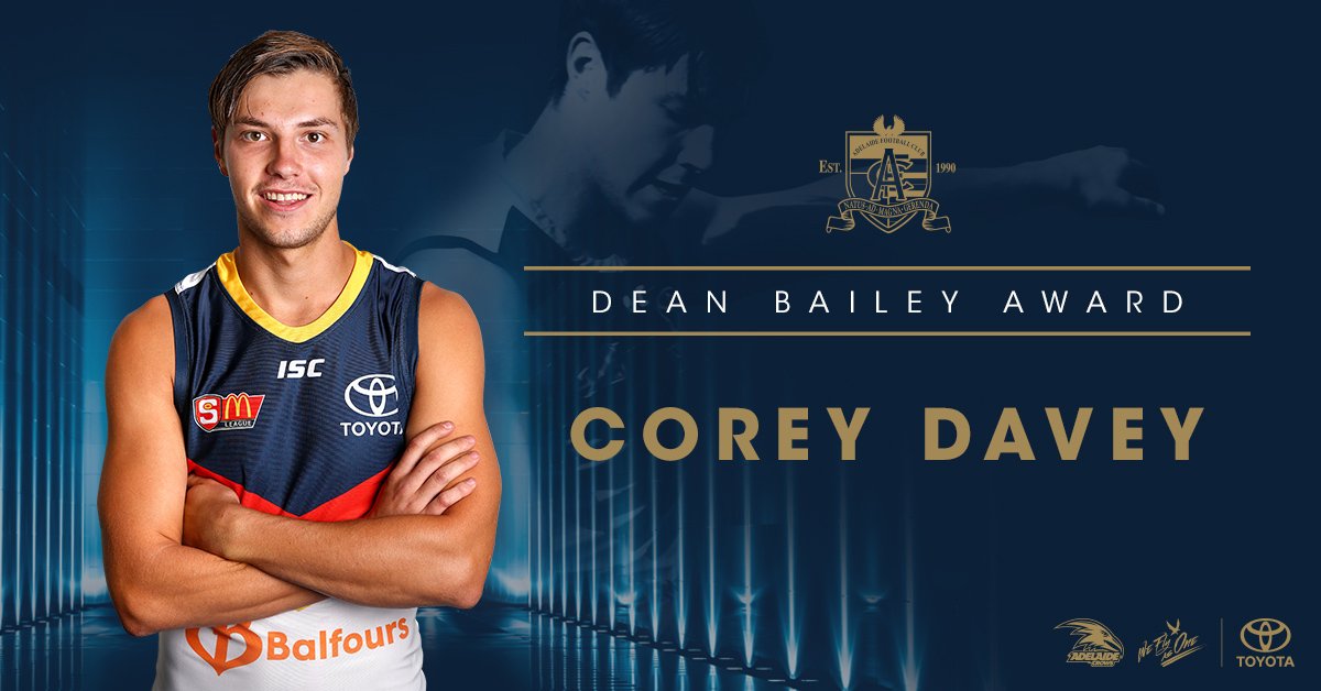 Corey Davey is the fifth winner of the Dean Bailey Award ? weflyasone ...
