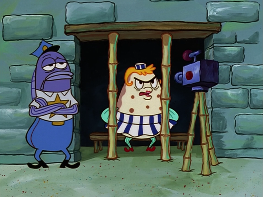Spongebob Mrs Puff In Jail